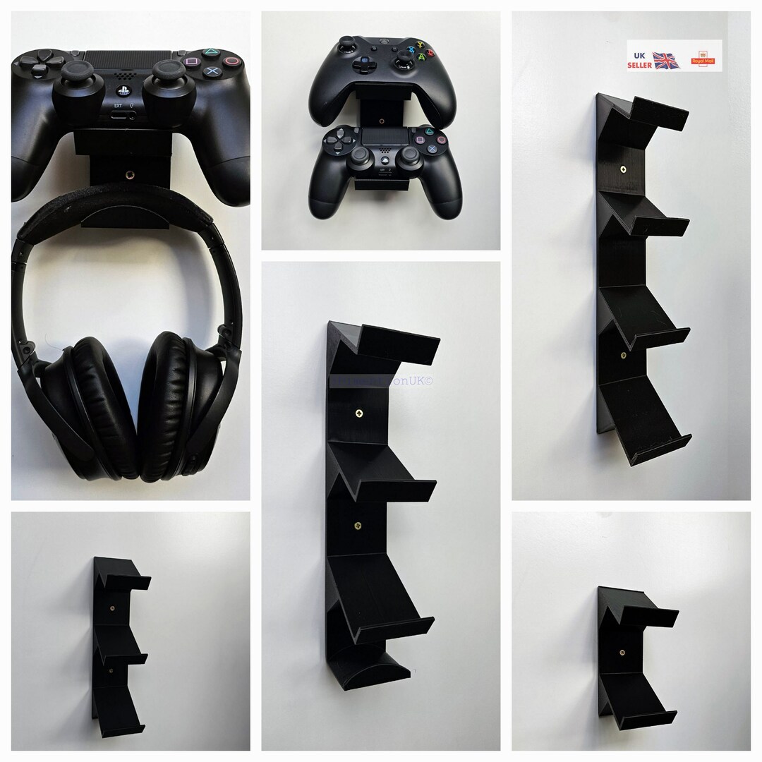 Wall Mounted Controllers Headsets Gaming Organizer for Xbox PS4 PS5 ...