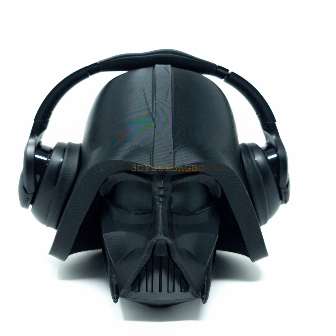 Darth Vader Headphone Stand, Black PLA Bust Display, Star Wars ...