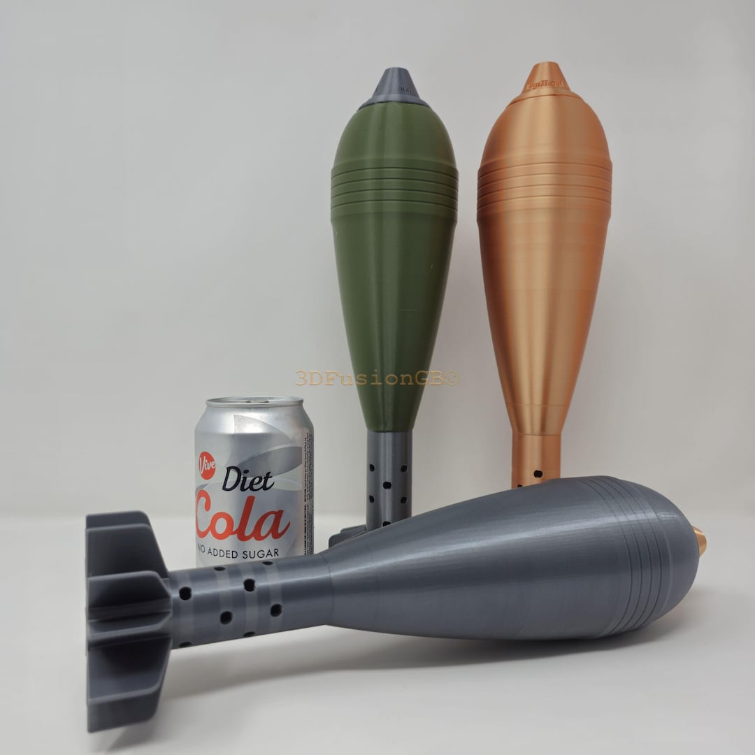 WW2 German 80mm Mortar Shell Replica 3D Printed Prop Replica - Etsy UK