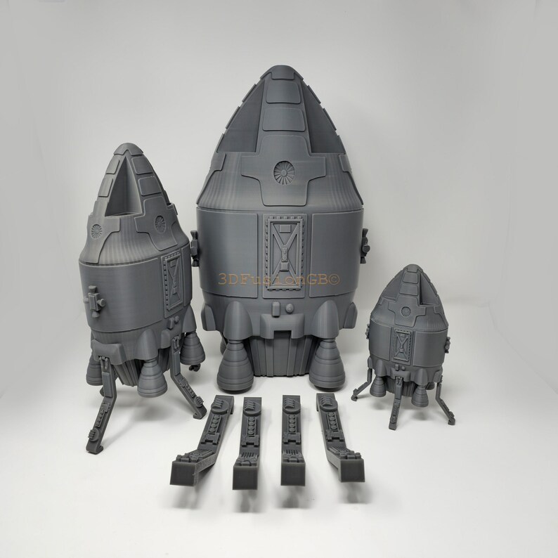 Space 1999 Ultra Probe Command Module - 3D Printed Collectible in 1/48 ...