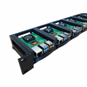1U & 2U Raspberry Pi Rack Mount for Pi 4/5 – Poe Hat Powered | 6 or 12 ...
