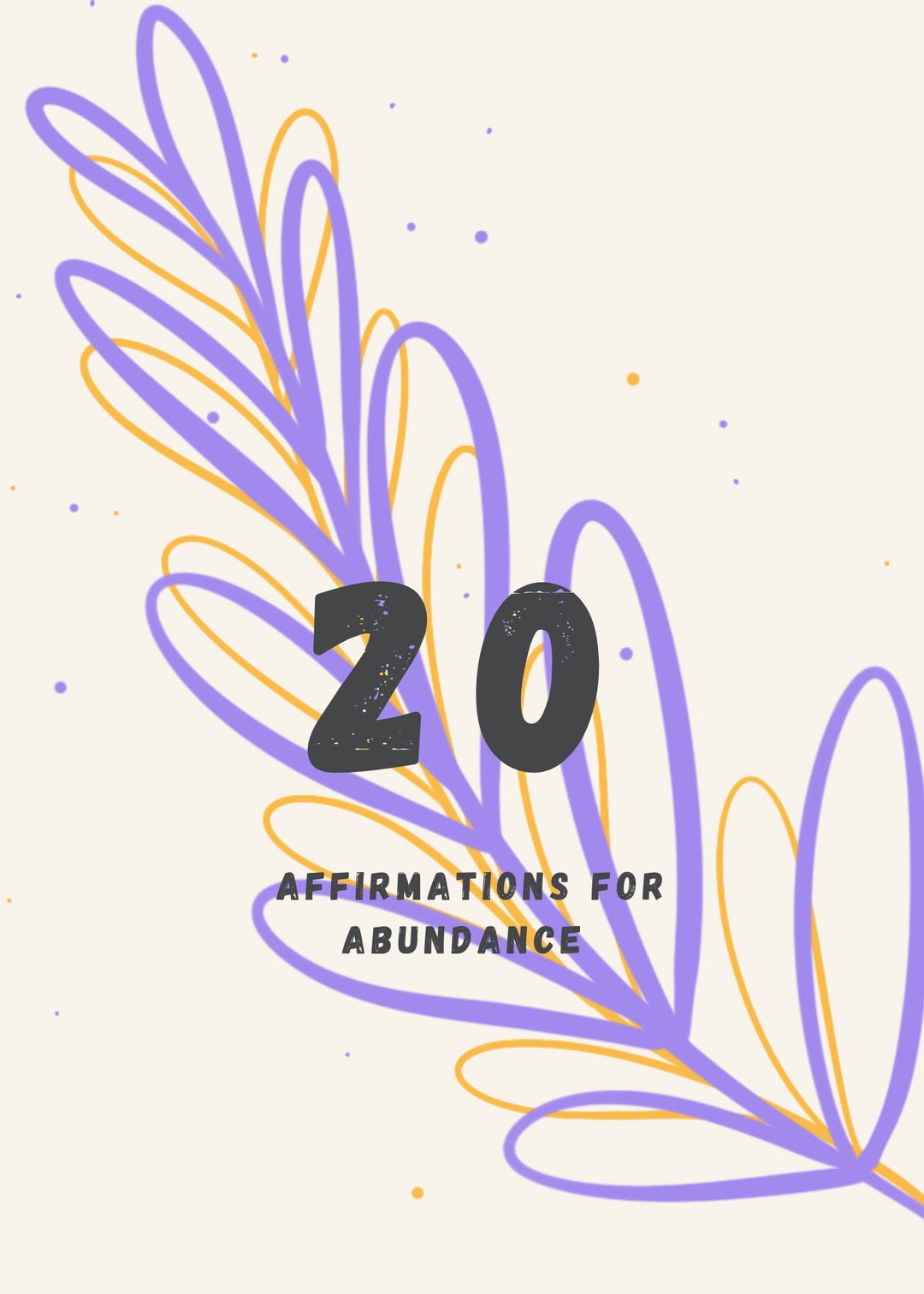 20 Printable Abundance Affirmation Cards - Etsy