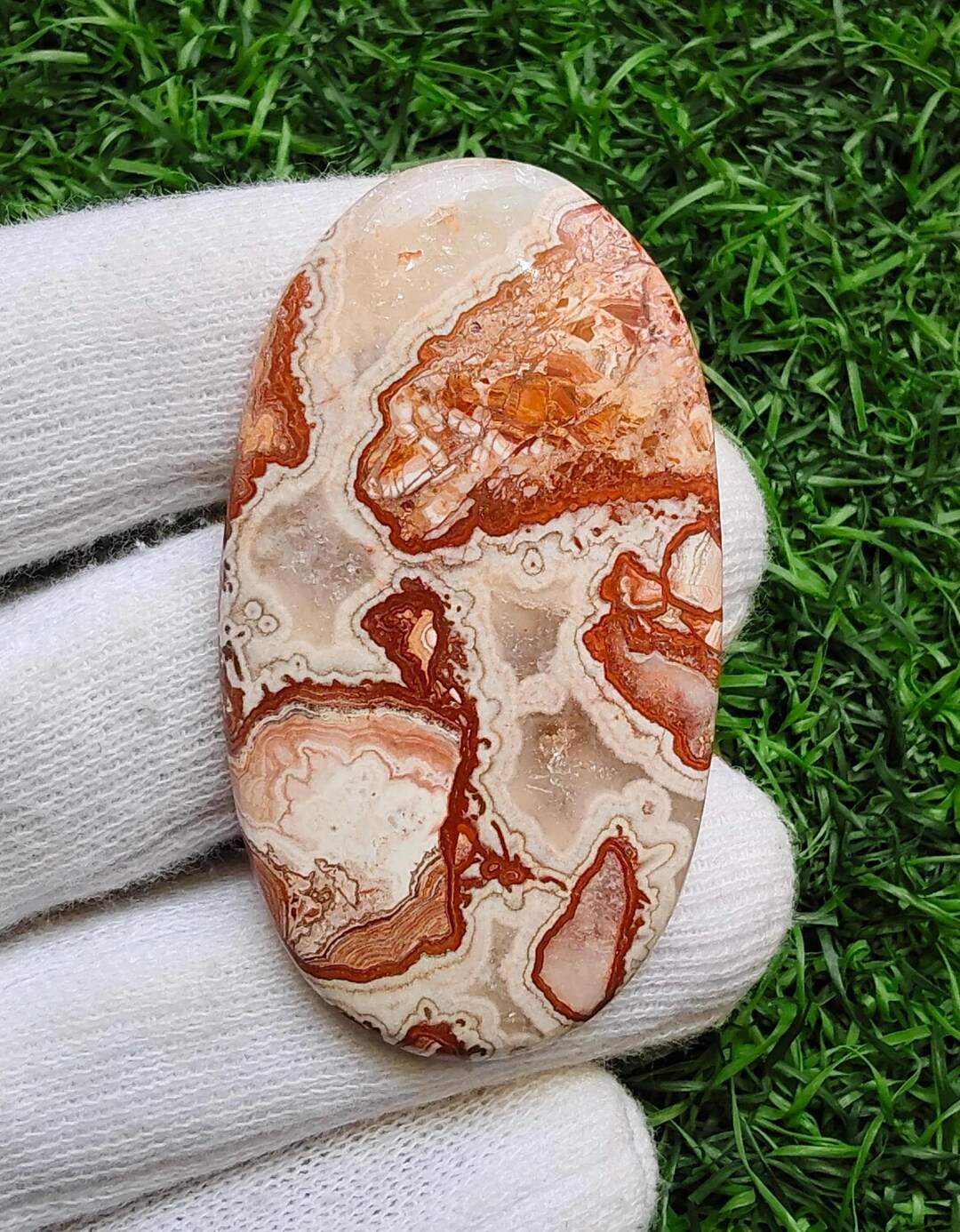 Very Rare || Quality Rosetta Jasper, Rosetta Jasper Cabochon, Loose Gemstone Rosetta Cabochon ...