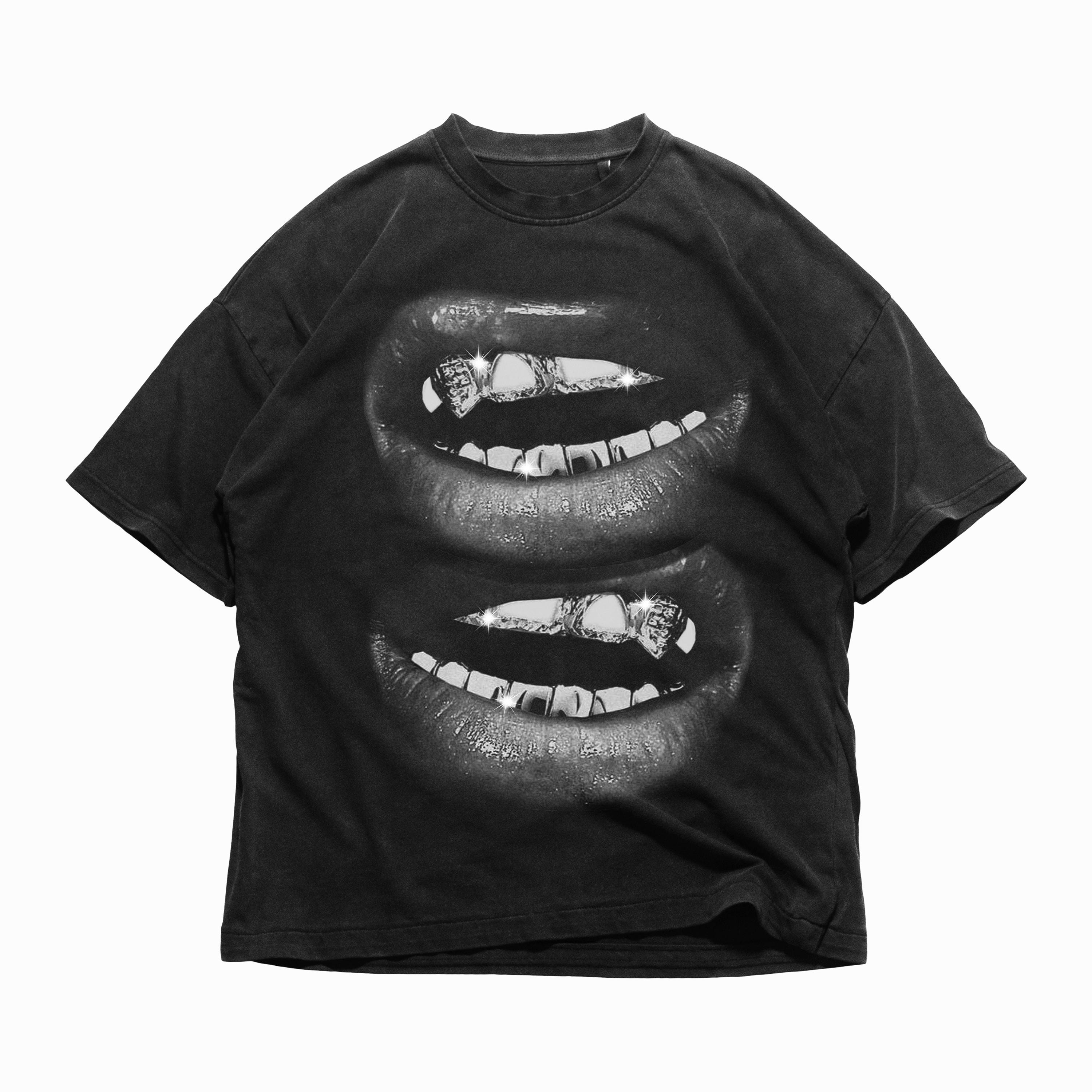 Big Lips T Shirt, Streetwear Y2K T Shirt, Lip Graphic Tee - Etsy
