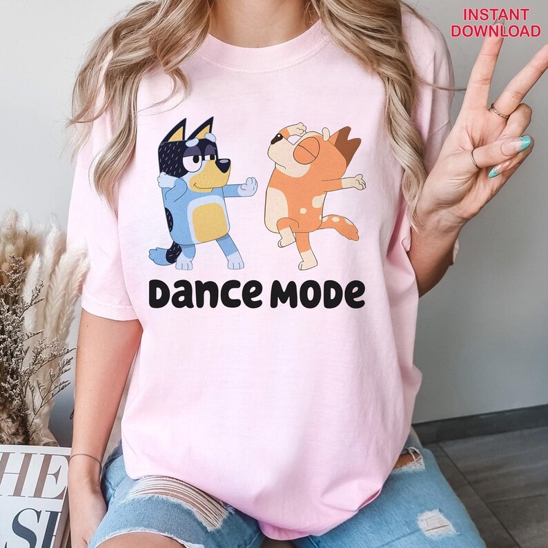 Bluey Dance Mode Png Bluey Bingo Dancing Mode Png Bluey Family Png ...