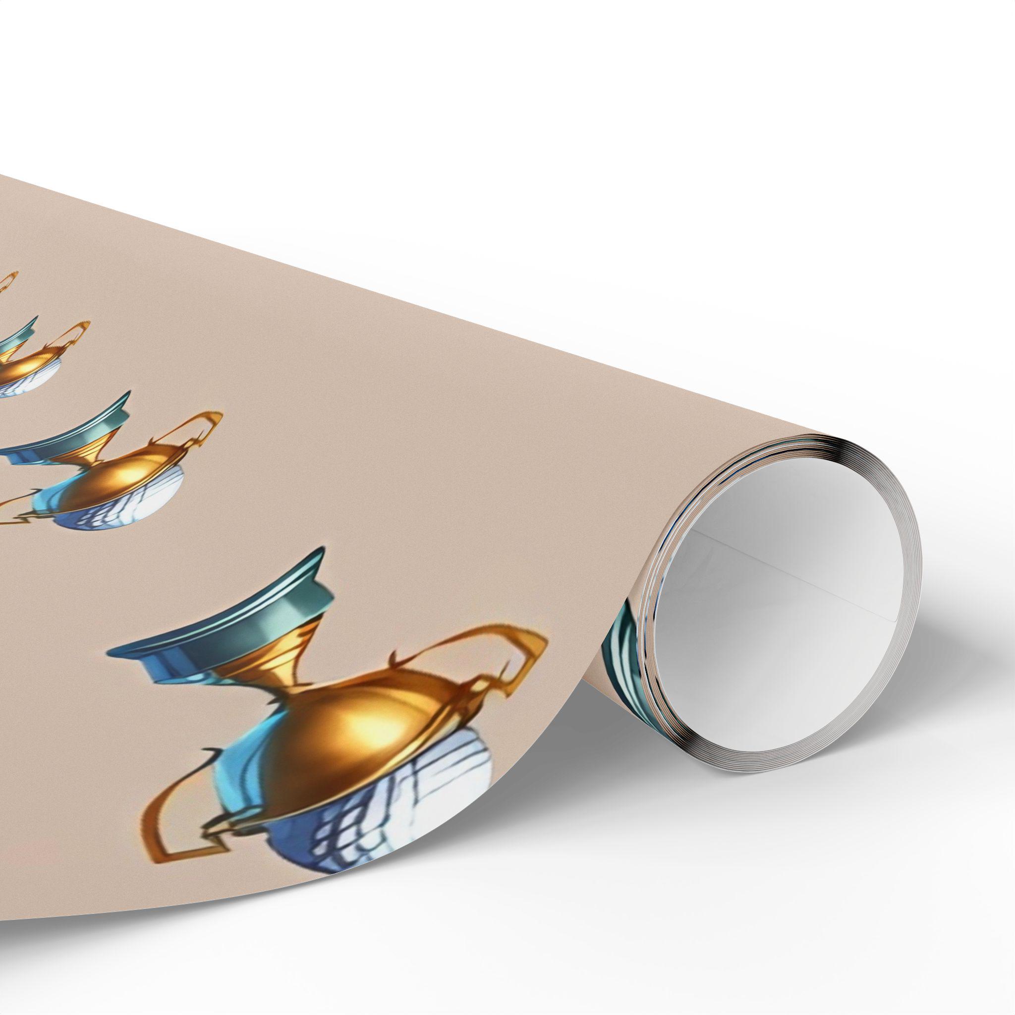 Golf Trophy Themed Wrapping Paper Christmas or Birthday Gift Wrap Paper ...