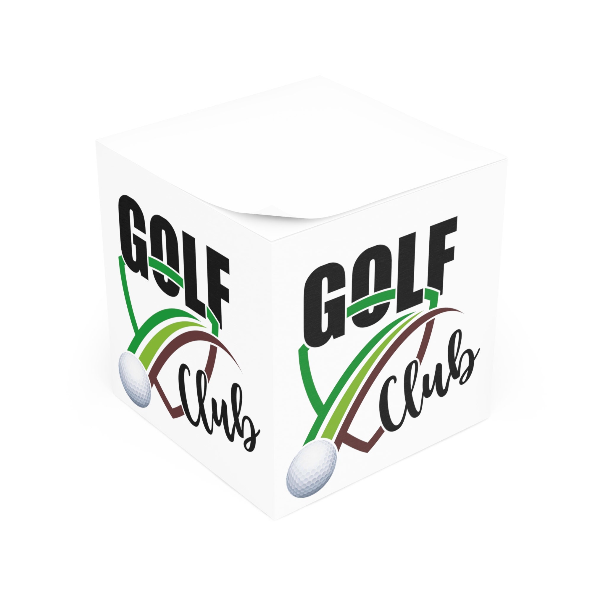 Golf Club Note Desk Cube Fun Desk Gift for a Golfer Retirement Gift for ...