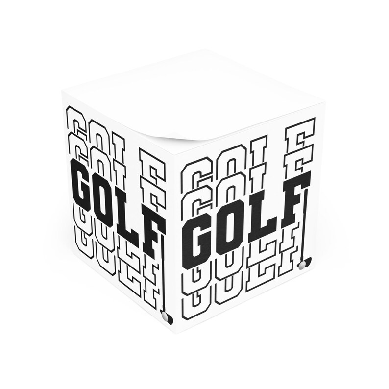 Golf Stacked Note Desk Cube Fun Desk Gift for a Golfer Retirement Gift ...