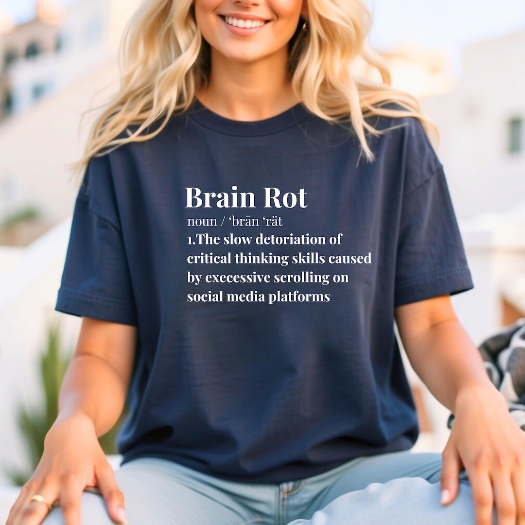 Brain Rot T-shirt My Story' Brain Graphic Social Media Satire Design ...