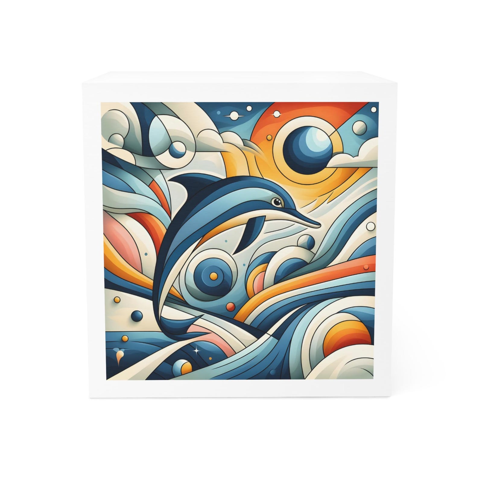 Nautical Dolphin Design Note Cube 700 Adhesive Sheets Nautical Themed ...
