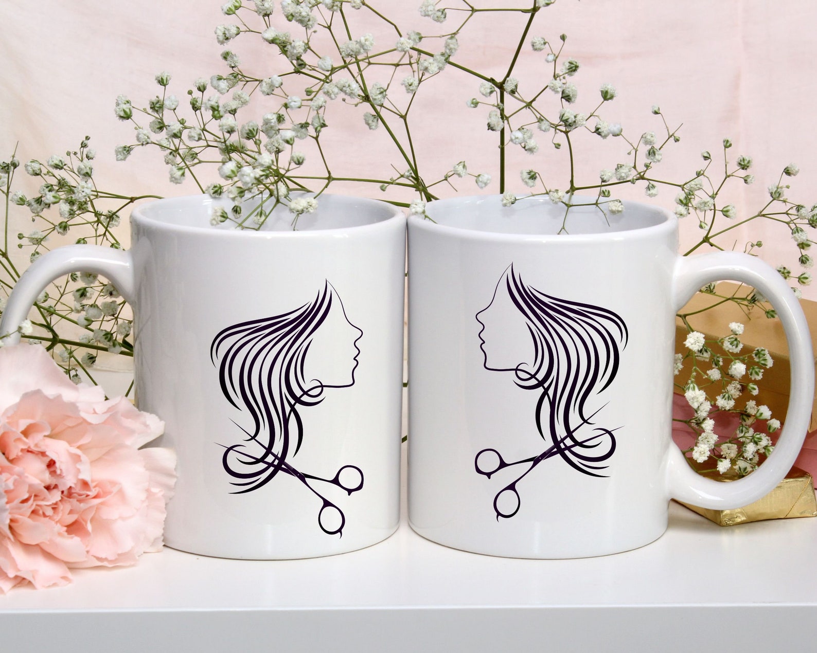 Hairdresser SVG / Barber Tools Svg / Commercial Use / Monogram Frames ...