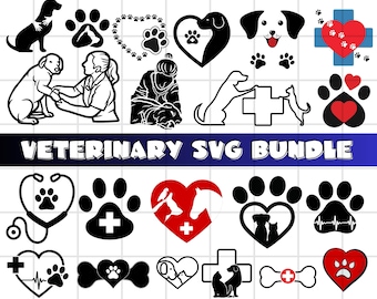 Veterinarian SVG Bundle Animals Svg Pet Doctor Svg Doctor Svg Animal ...
