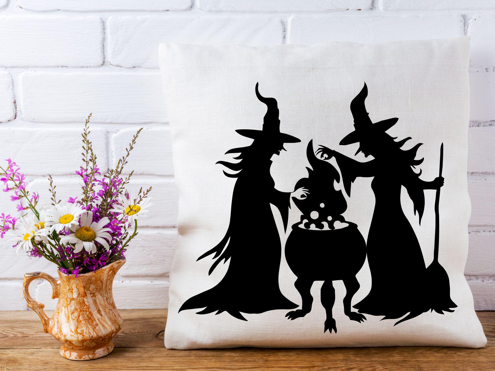 Witch SVG Bundle: Halloween Clipart, Silhouette, Cut Files (instant ...