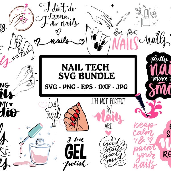 Nails Svg - Etsy