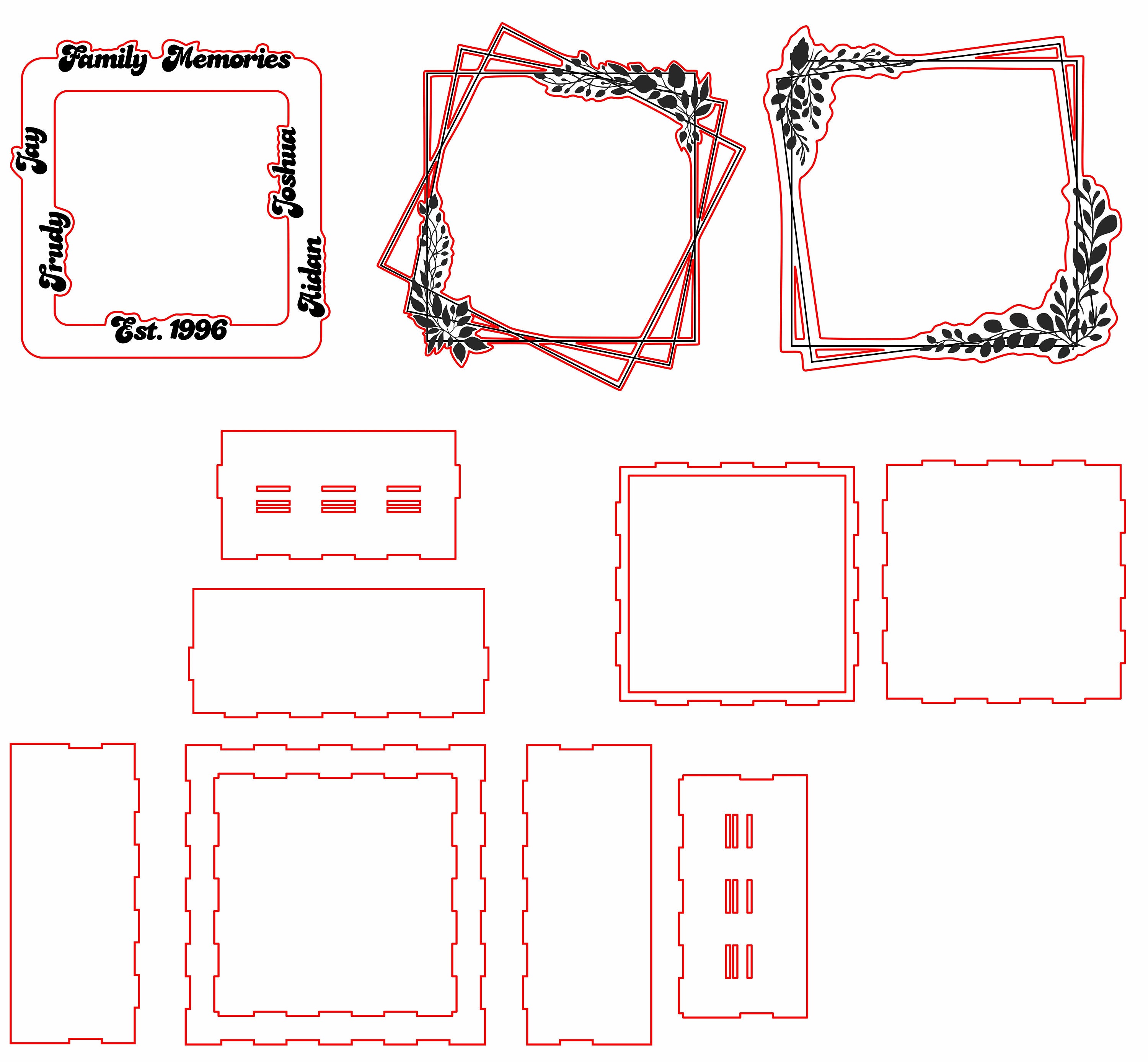 Laser Cut Picture Frames Files - Etsy