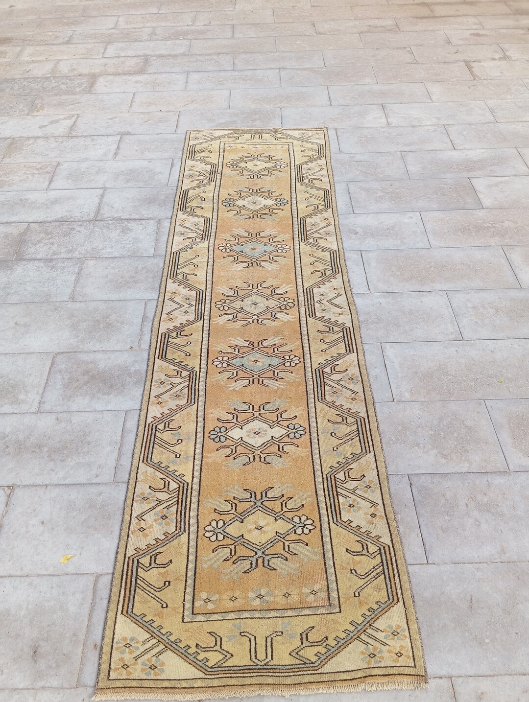 2x10 Runner Narrow Turkish, Runner Rug 2 X 10, Vintage Runner Oushak ...