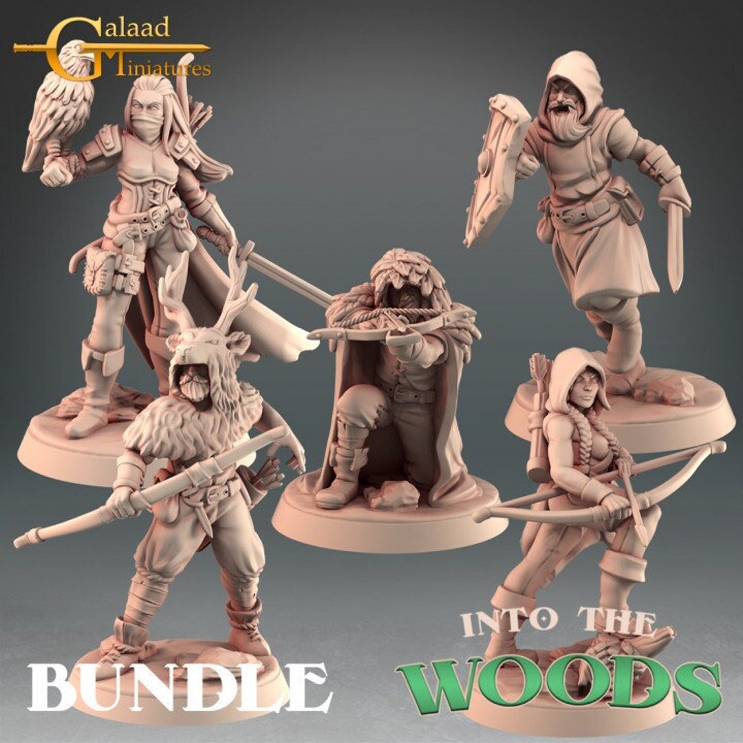 Dnd Ranger Miniatures Bundle Mini for Dungeons and Dragons Thief Mini ...