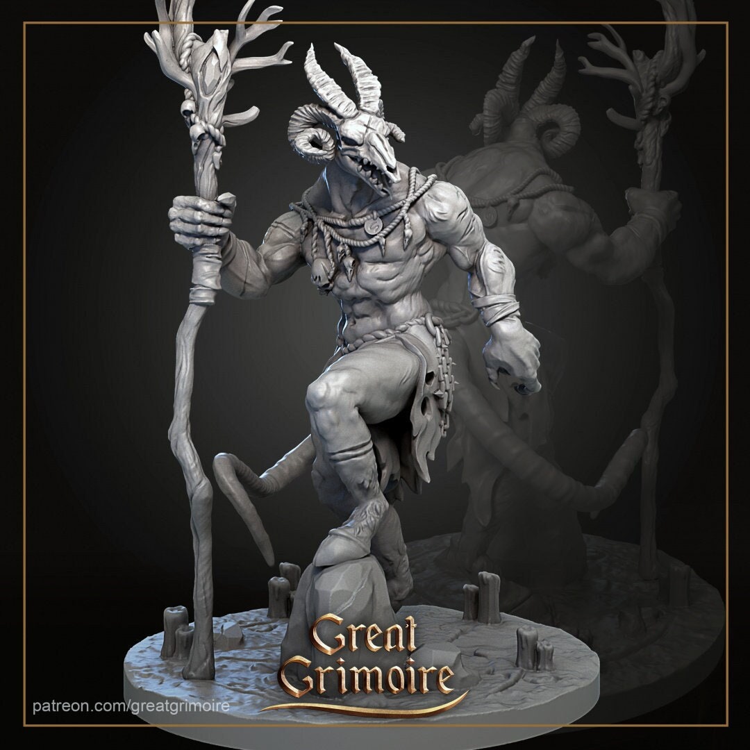 Dnd Hell Demon Mini Wendigo Model for Dungeons and Dragons Forest God ...