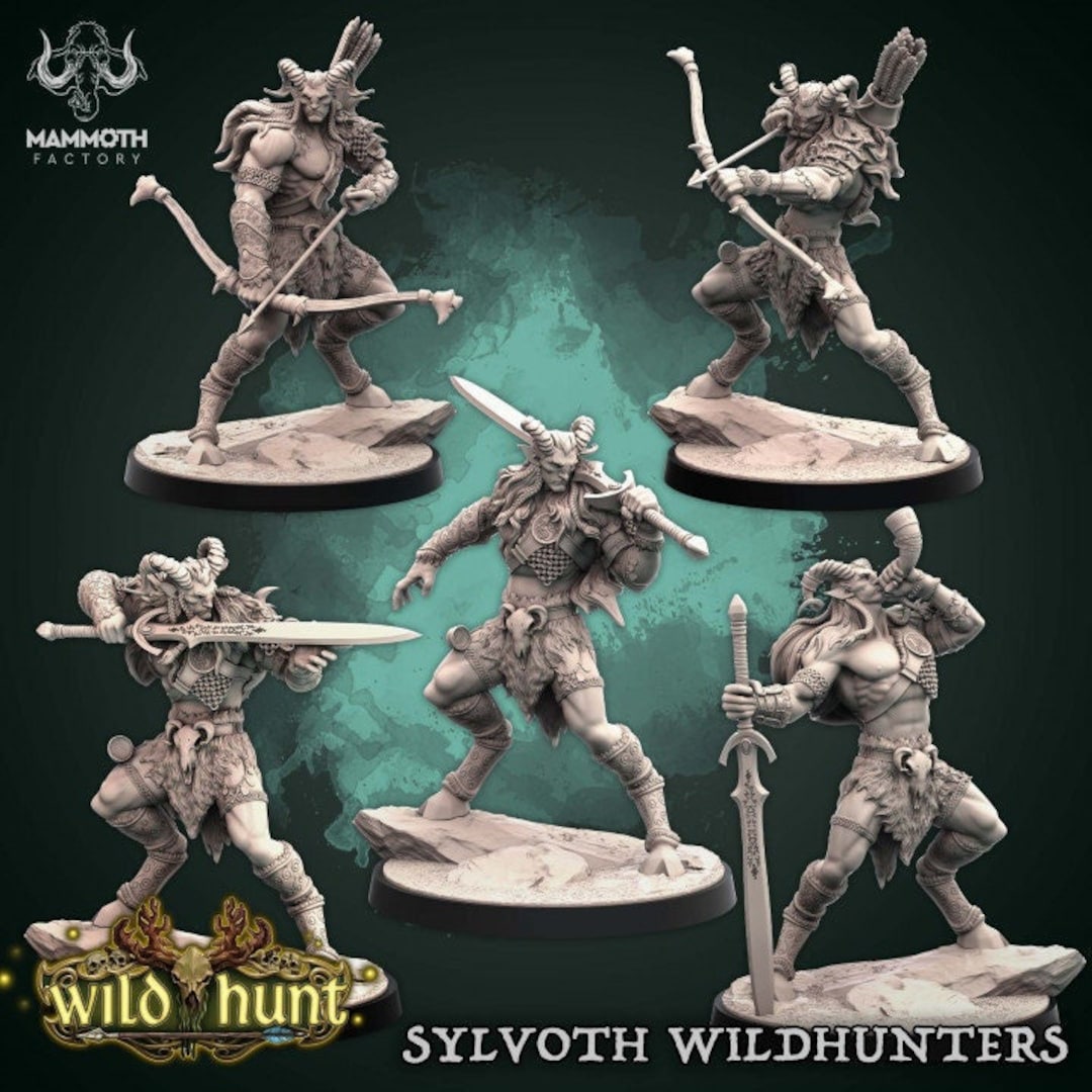 Dnd Satyr Miniatures Bundle Sylvoth Enemy Mini for Dungeons and Dragons ...