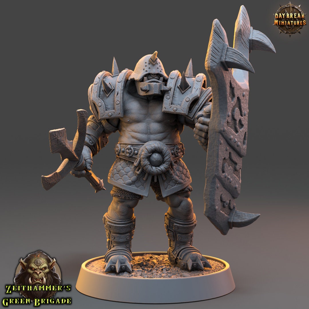 Dnd Orc Barbarian Miniatures Bundle Orc Warband Mini for Dungeons and ...