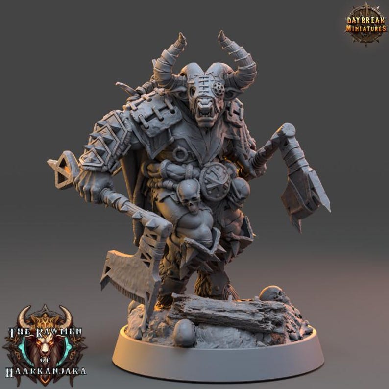 Hell Knight, Yoke Fiend Miniature Trench Crusade Mini DND Models Trench ...
