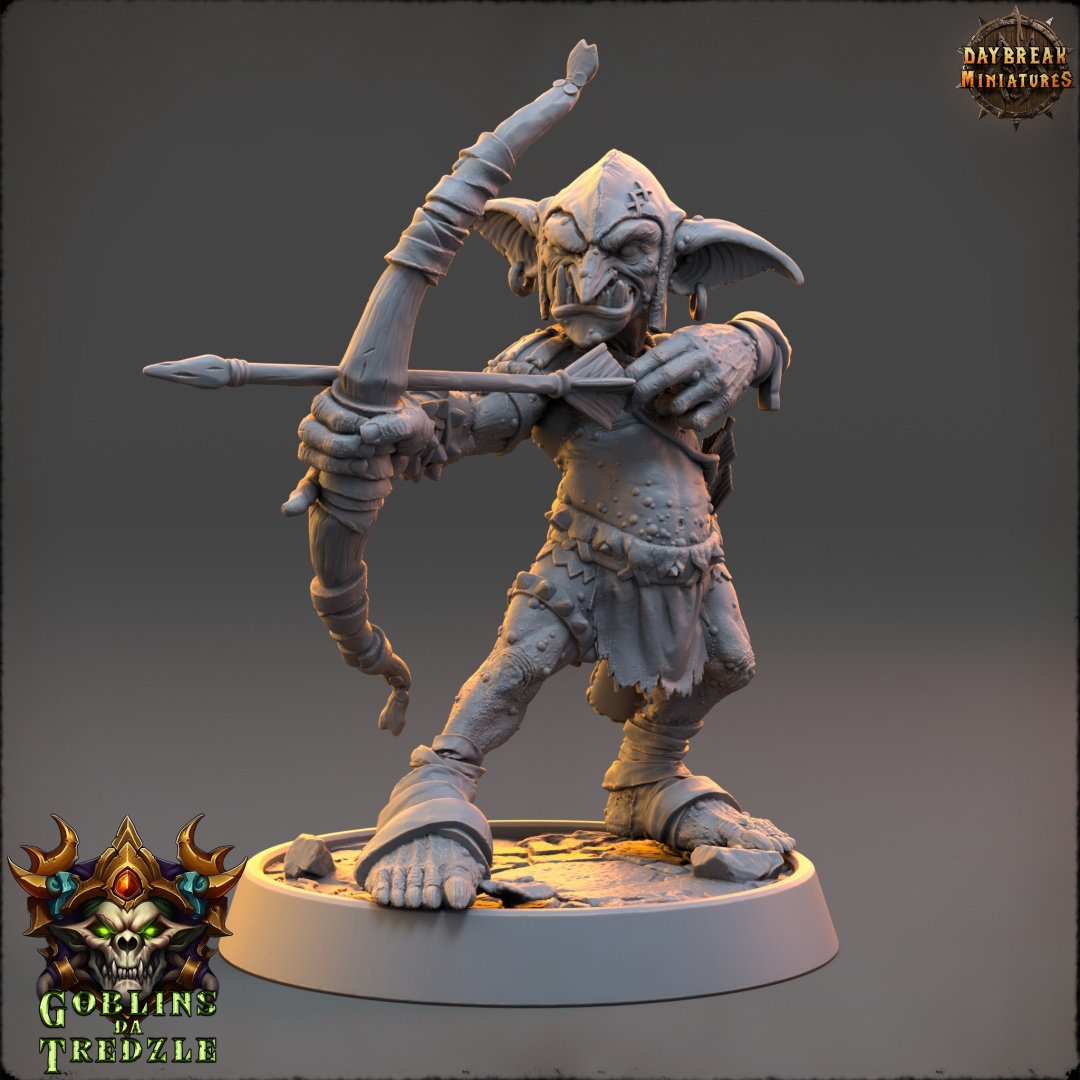 Dnd Goblin Raider Enemy Miniatures Bundle Orc Mini for Dungeons and ...