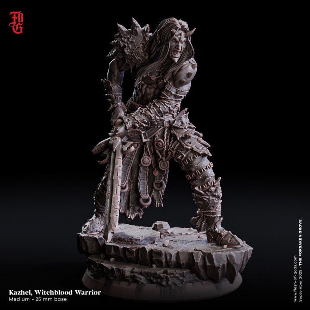 Dnd Demon Knight Miniature for D&D Hero Character for Dungeons and ...