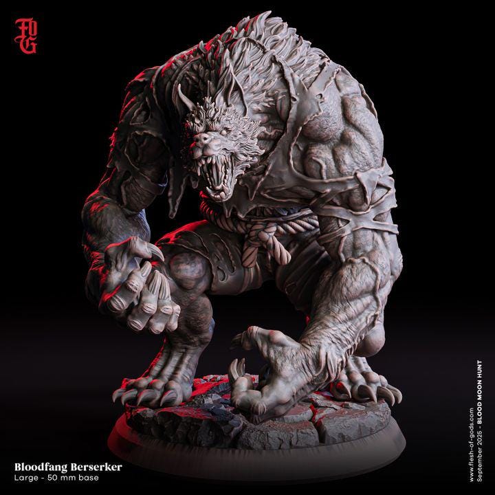 Dnd Blood Druid Werewolf Evil Shapeshift Mini Dnd Enemy Miniatures ...