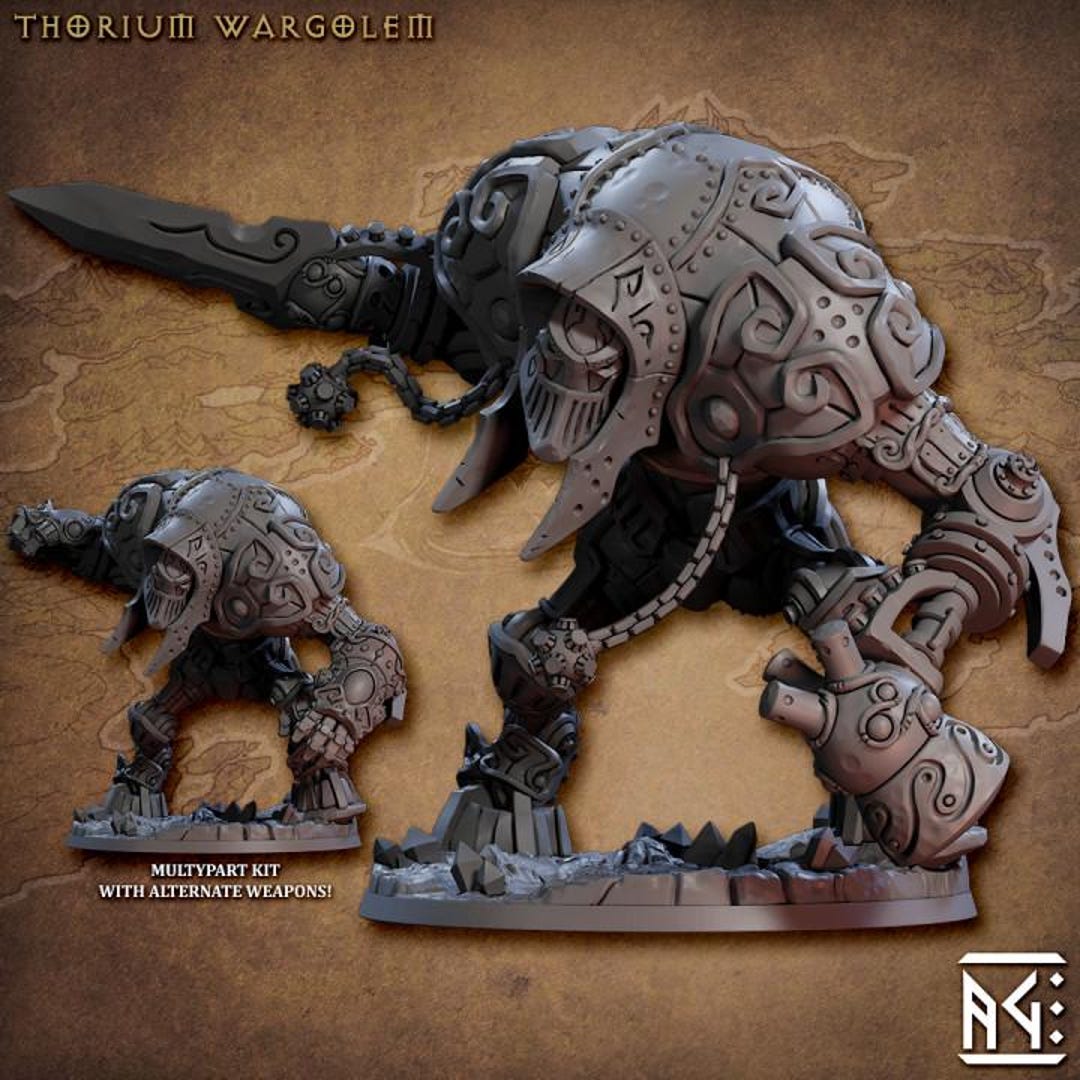 DND Construct Miniature Boss Mini D&d Enemy Miniatures Dungeons and ...