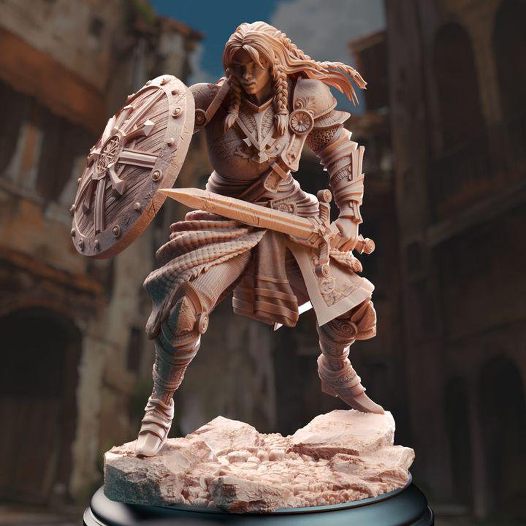 Female Cleric Dnd Miniature Playable Characters Dungeon Quest Set ...