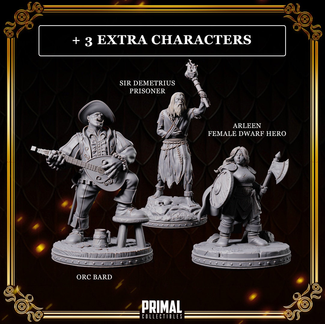 Dnd Campaign Miniatures Bundle Dungeon Quest Set Dungeons and Dragons ...