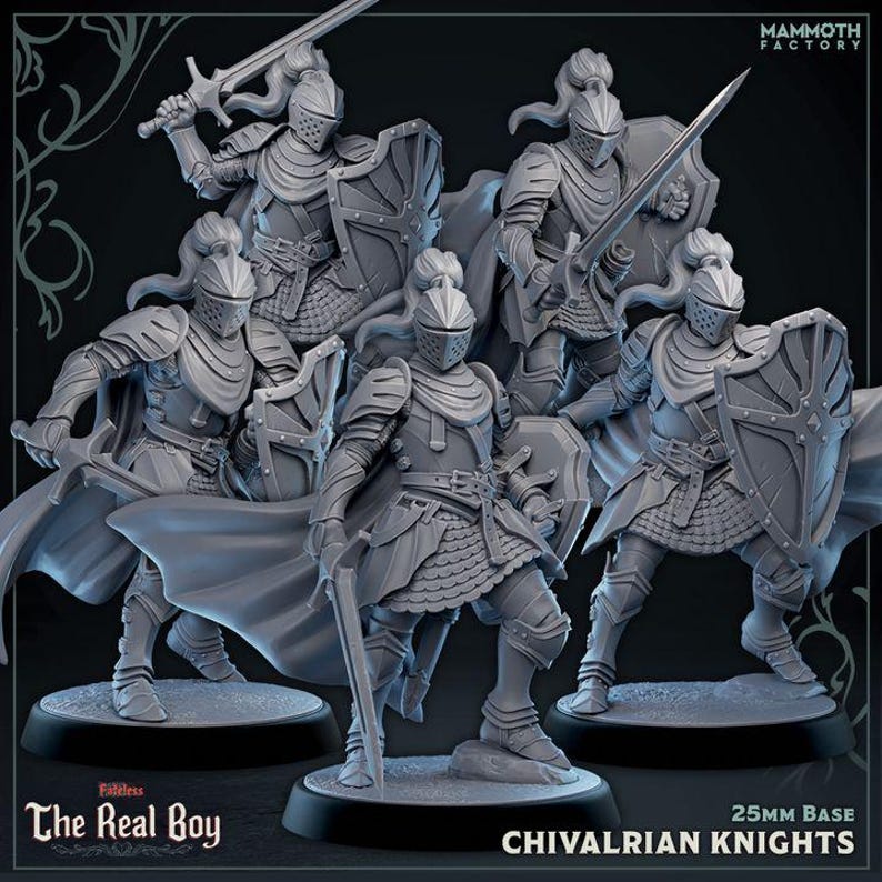 Dnd Knight Miniature Bundle for Dungeon Quest Set Dungeons and Dragons ...