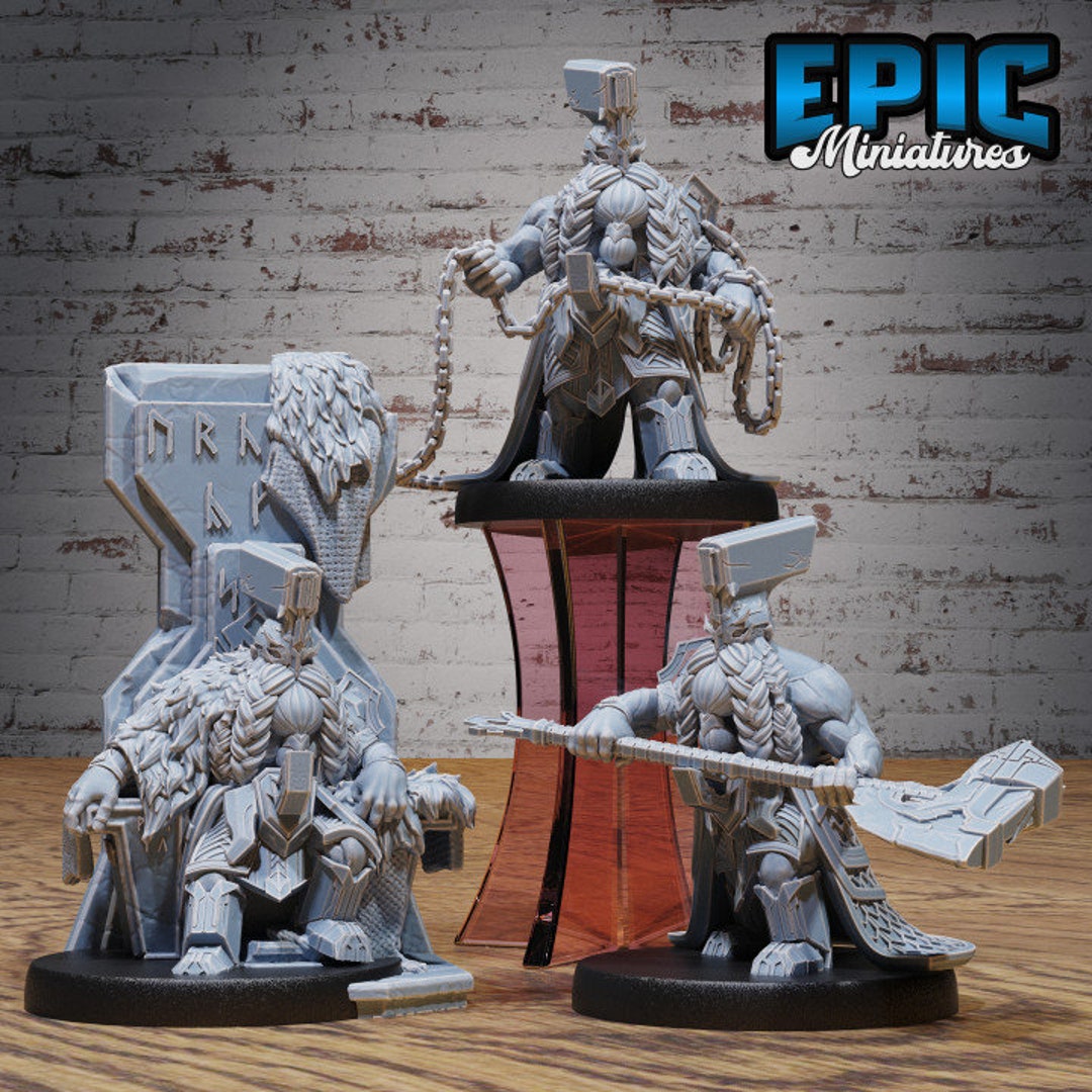 Dnd Dwarf Miniature Bundle for Dungeon Quest Set Dungeons and Dragons ...