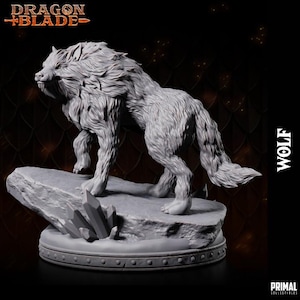 Dnd Dire Wolf Model for Dungeons and Dragons Norse God Miniature Enemy ...