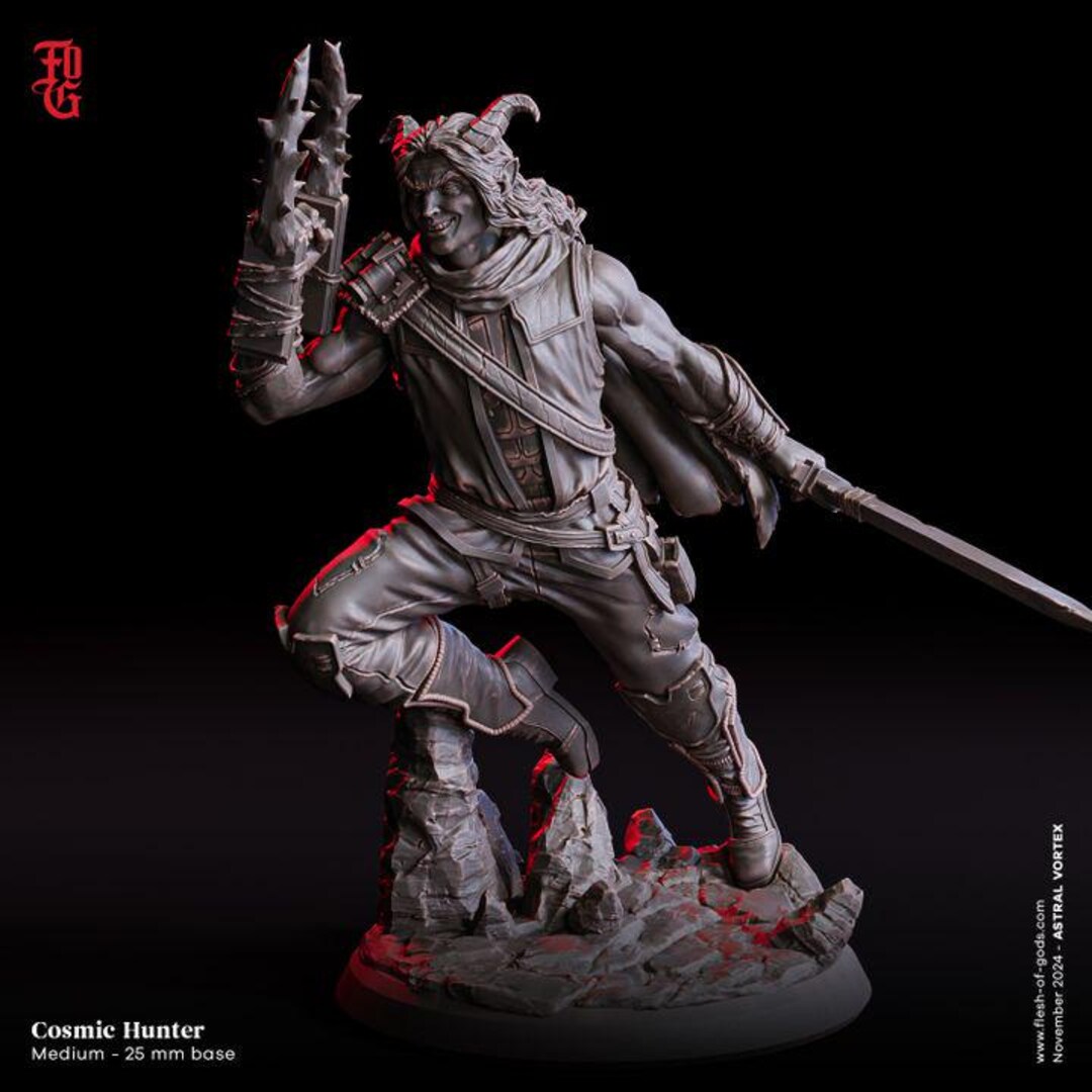 Dnd Tiefling Rogue Miniature for D&D Sand Rogue Hero Character for ...