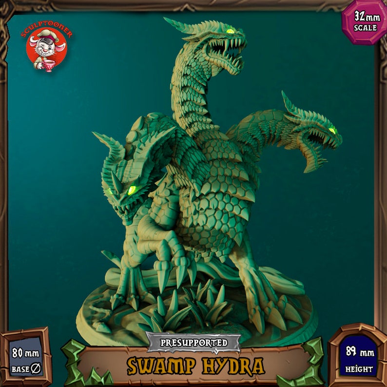 Dnd Warcraft Naga Miniatures Bundle Water Set Dungeons and Dragons Mini ...
