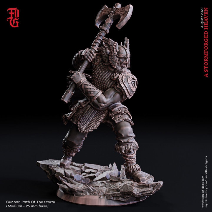 Dnd Saxon Champion Miniature for D&D Hero Character for Dungeons and ...