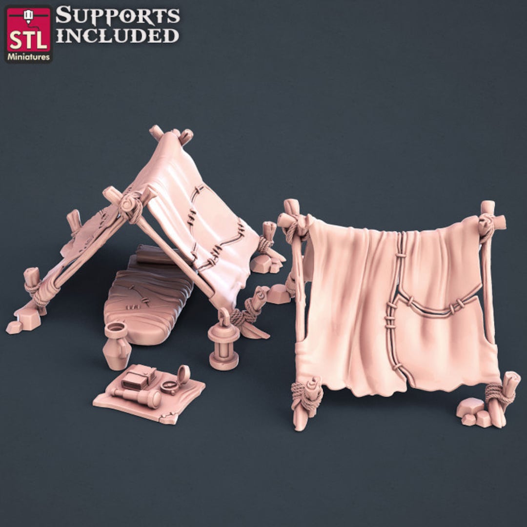 Dnd Explorers Campsite Bundle Adventure Tent Tower Set Dungeons and ...