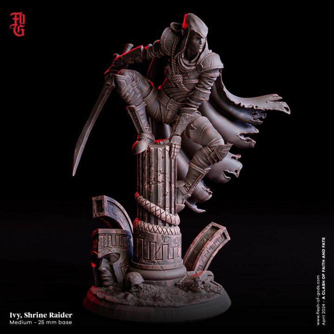 Dnd Stealth Assassin Miniature for D&D Thief Hero Character for ...