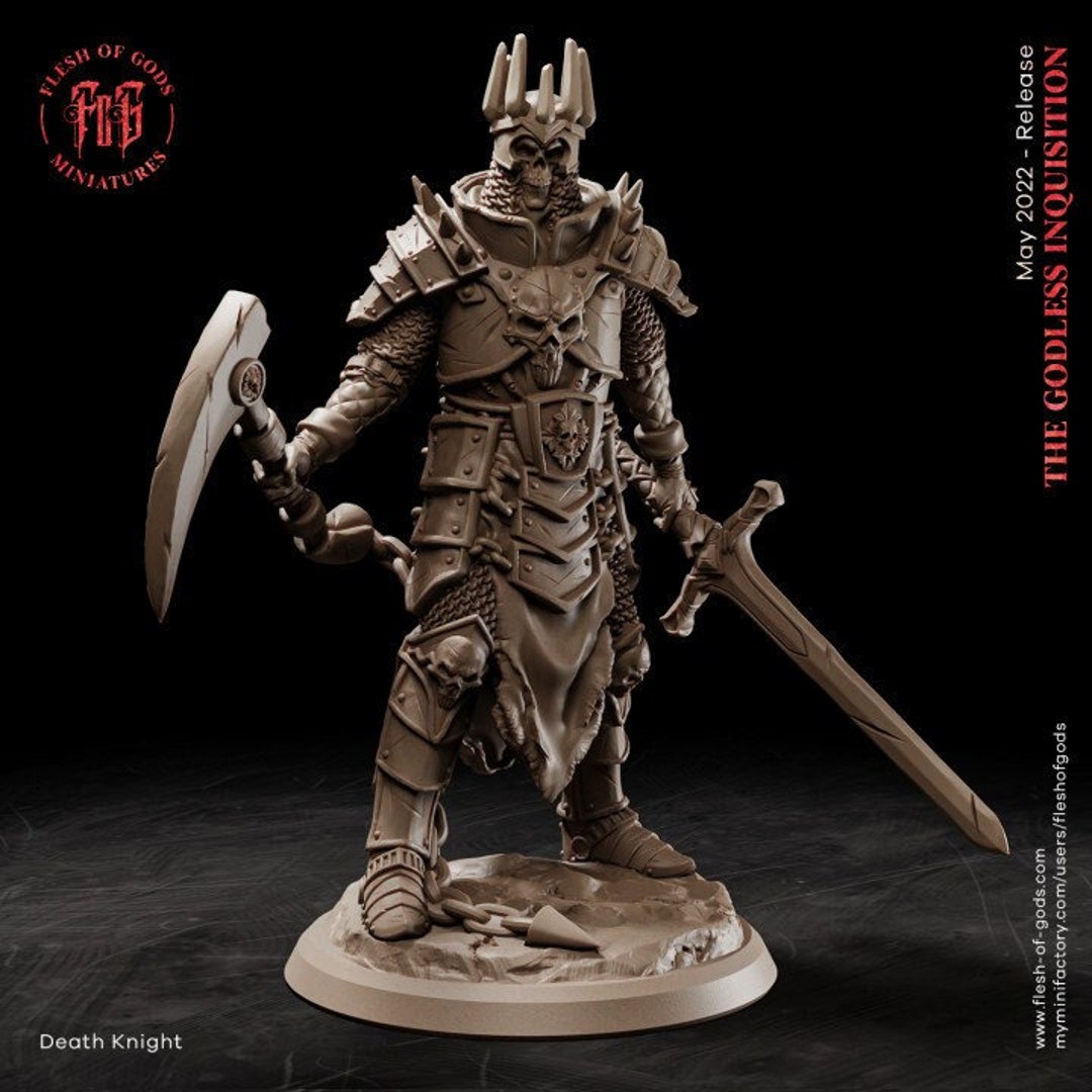 Dnd Corrupt Knight Miniature for D&D Hero Character for Dungeons and ...