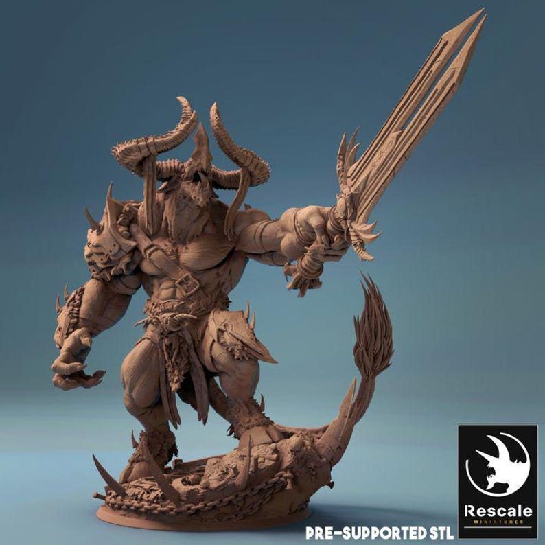 Dnd Hell Demon Mini Winged Deamon Model for Dungeons and Dragons Balor ...