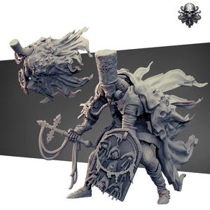 War Prophet Priest, Castigator Character Miniature DND Model Trench ...