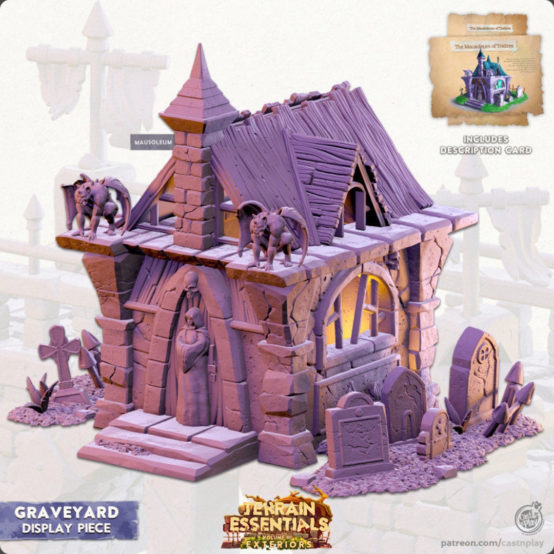 Dnd Cemetery Building for Dungeons and Dragons Undertaker Home for ...