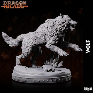 Dnd Dire Wolf Model for Dungeons and Dragons Norse God Miniature Enemy ...
