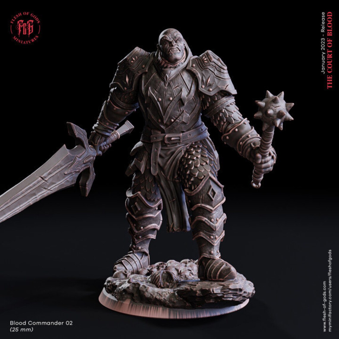 Dnd Corrupt Knight Miniature for D&D Hero Character for Dungeons and ...