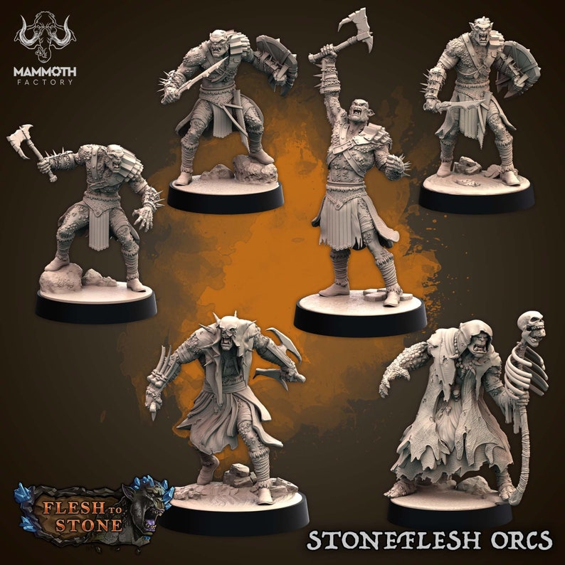 Dnd Orc Party Miniature Bundle for Dnd Mini Fighter Characters Mini for ...