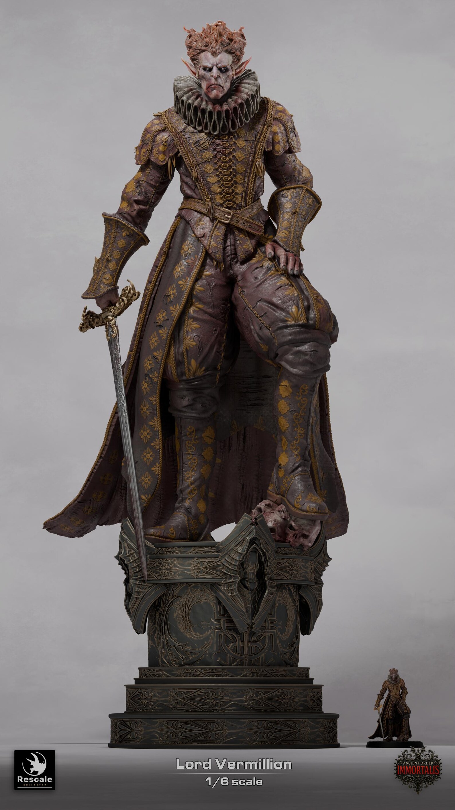 Dnd Vampire Knight Miniature for D&D Hero Character for Dungeons and ...