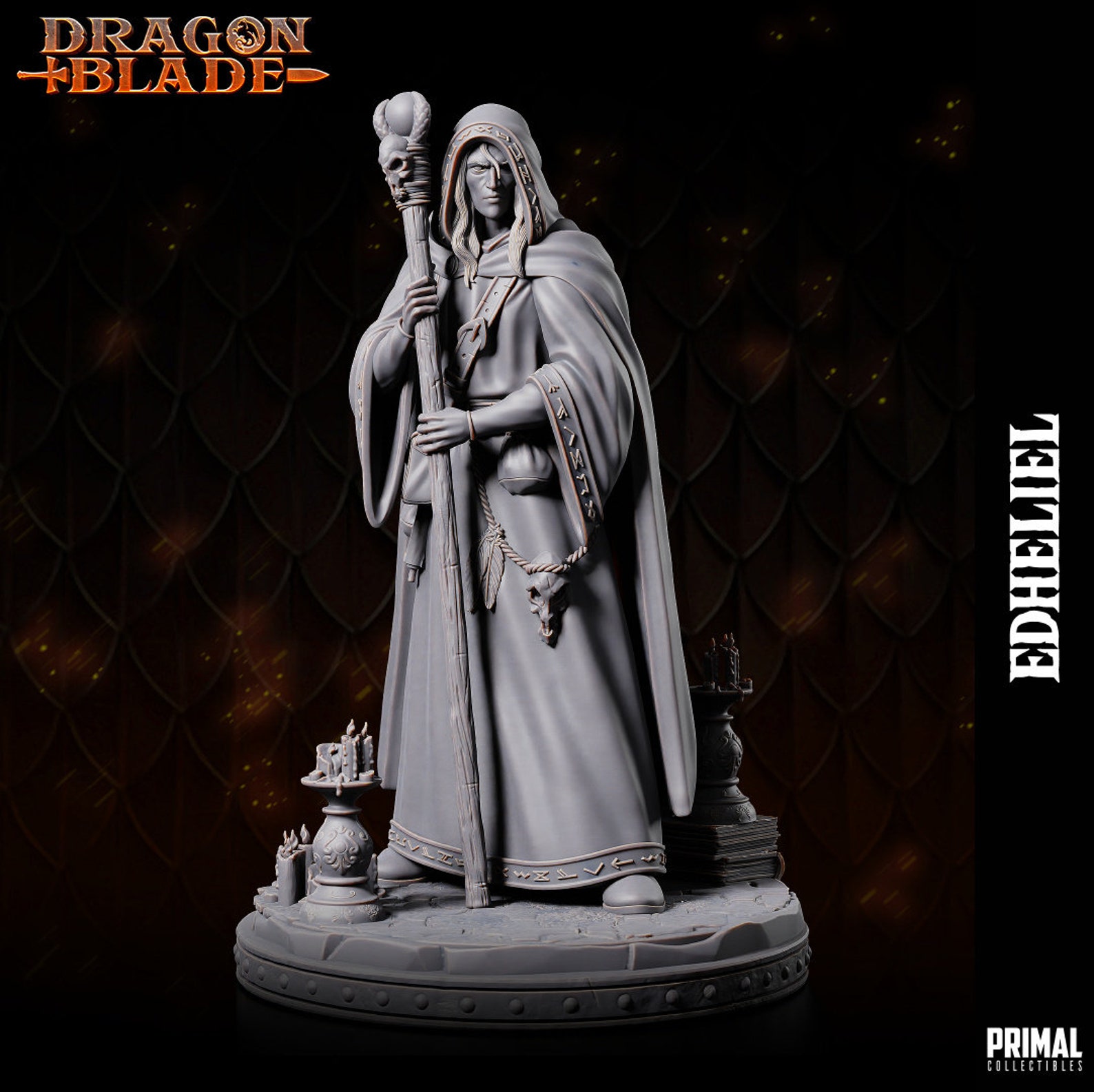 Male Human Wizard Dnd Miniature Playable Characters Dungeon Quest Set ...