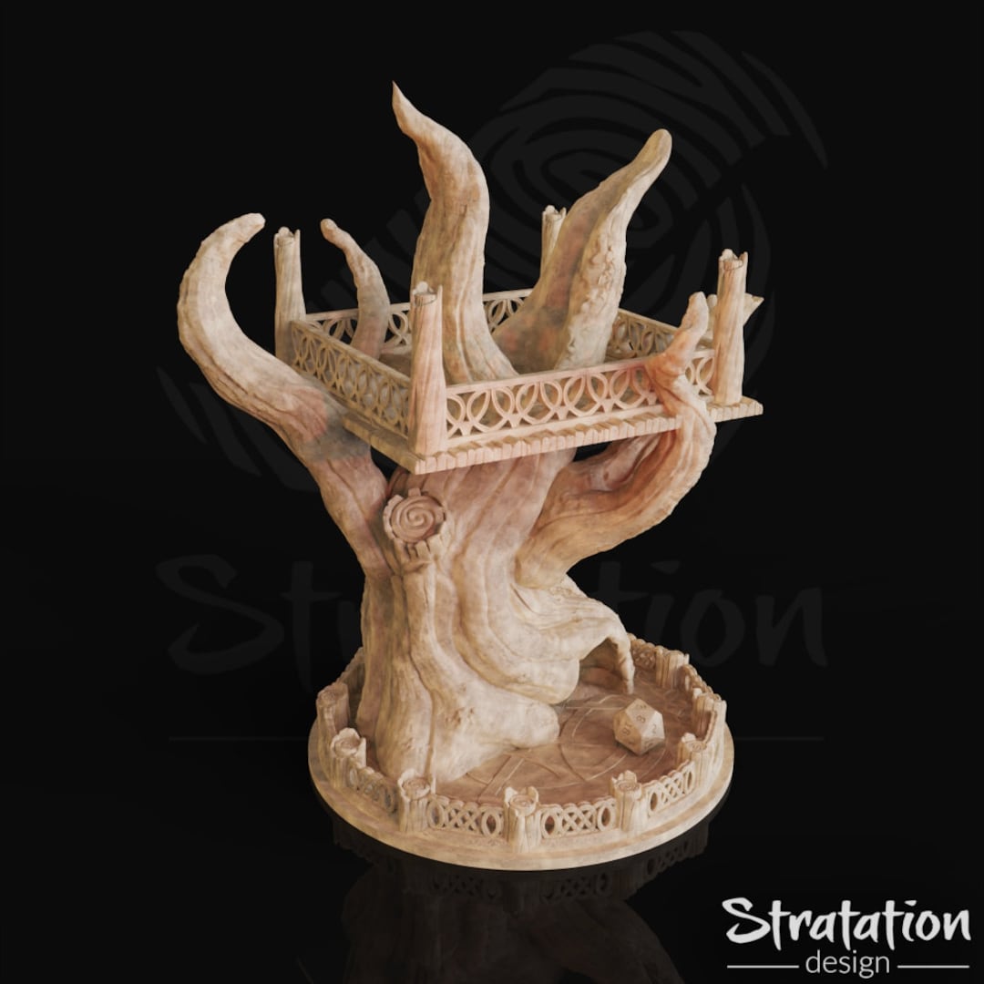 Dnd Druid Dice Tower Dungeons and Dragons Gift D&D Tree Horror ...