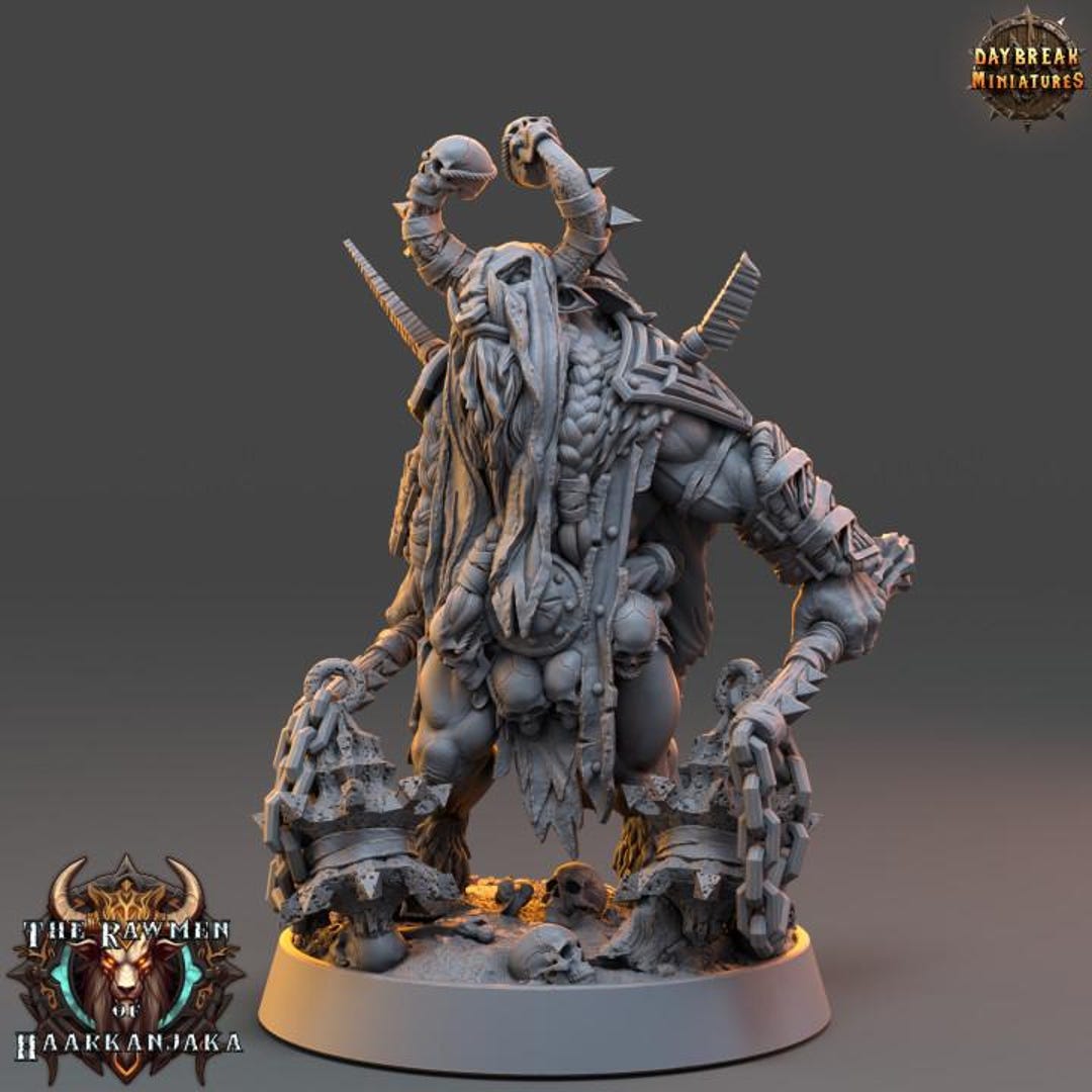 Hell Knight, Yoke Fiend Miniature Trench Crusade Mini DND Models Trench ...